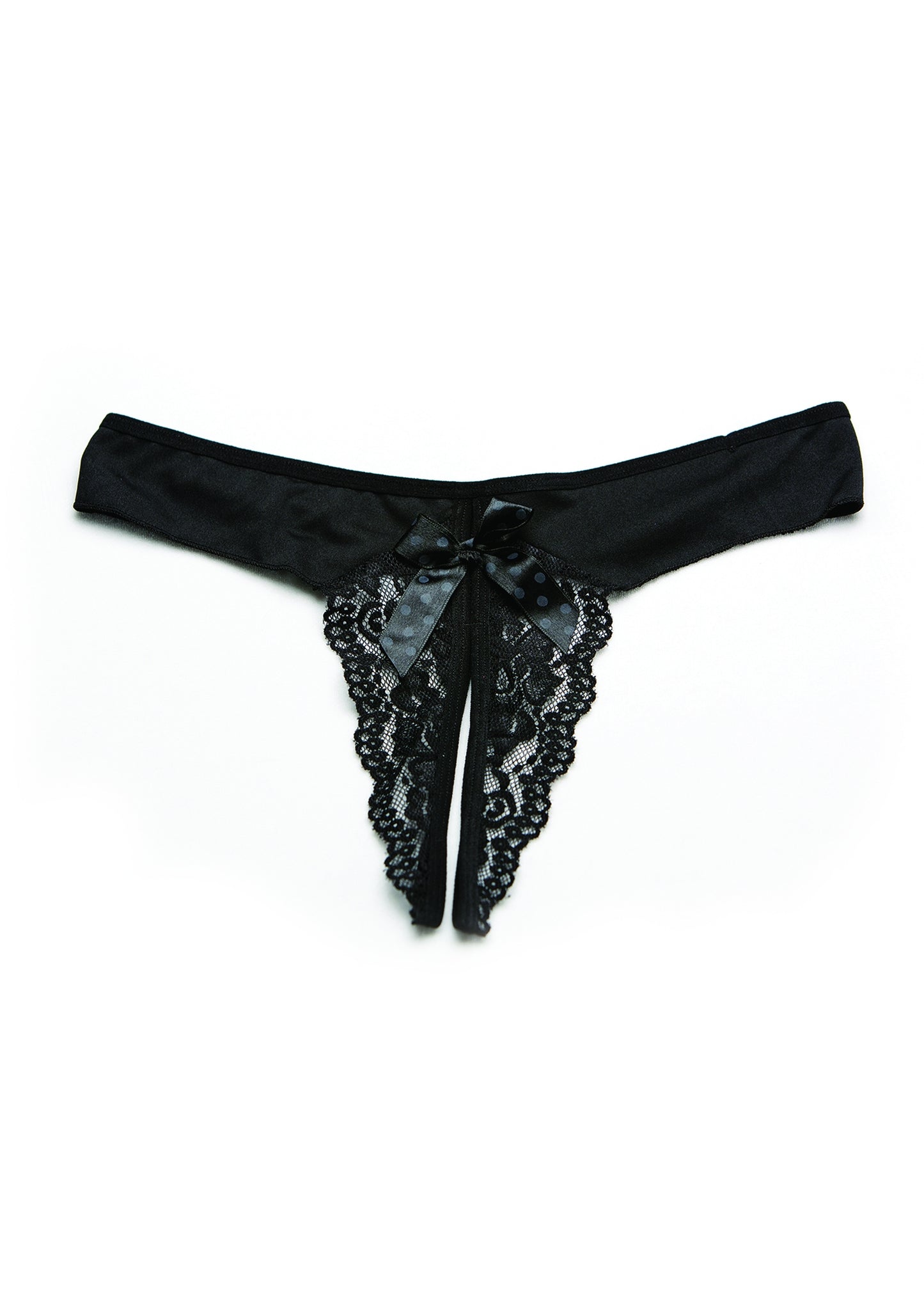 Shirley of Hollywood Stretch Scalloped Lace Mesh Open Front Panty ...