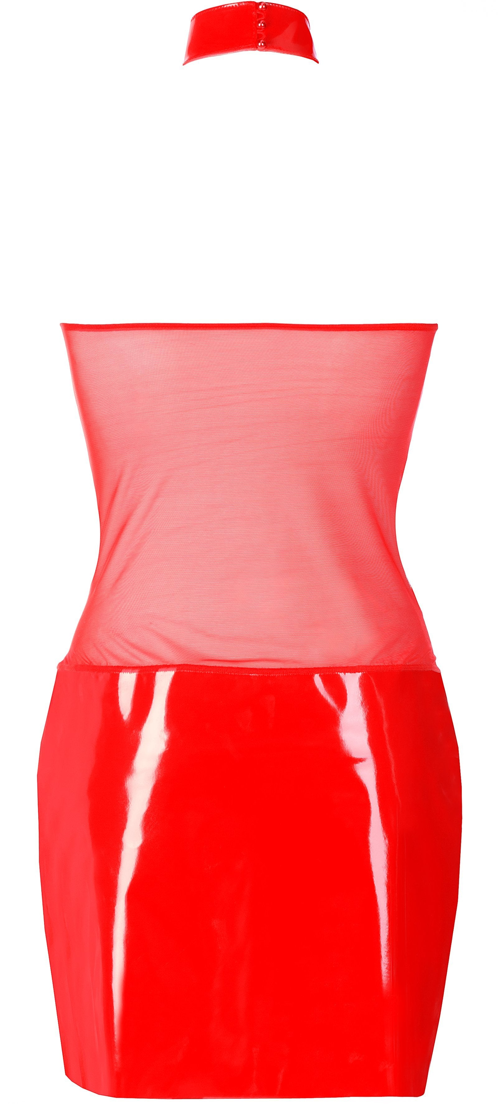 Axami Rouge Red Wet Look Sheer Dress 9119 – FSLT Lingerie